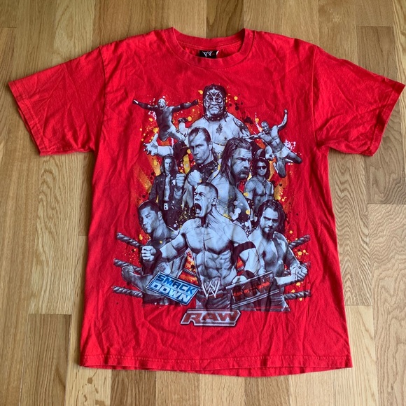 WWE | Shirts | Wwe Hybrid Smackdown Raw Ecw Official Tshirt | Poshmark
